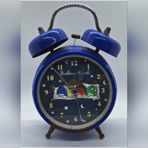 M&M'S | Office | Mms Blue Alarm Clock With Double Bell Steel Bedtime ...